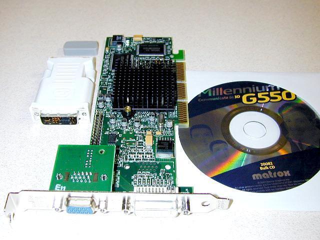 Configure a PC with Matrox Millennium G550 Dual Head w/DVI