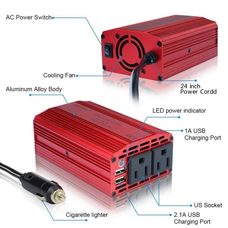 Configure a PC with BESTEK 300W Power Inverter