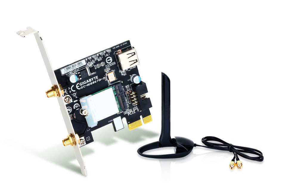 Configure a PC with Gigabyte GC-WB867D-I REV 4.2 802.11ac PCI-E Adapter ...