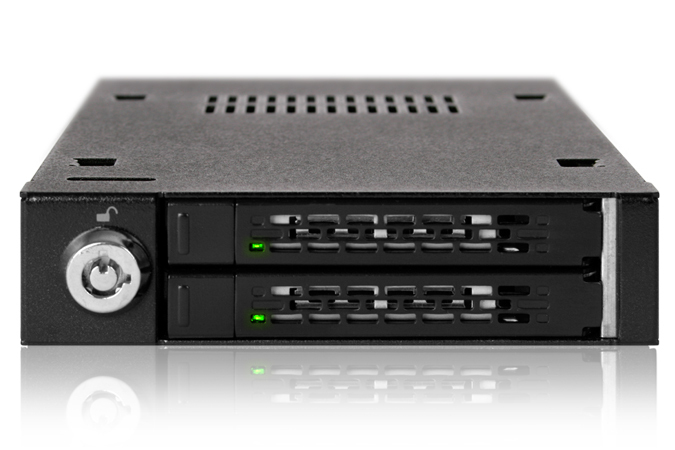 Configure a PC with IcyDock 2 x 2.5inch to 3.5inch Removable Hard Drive Kit