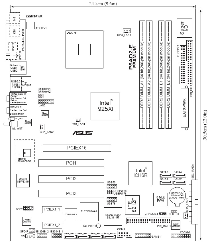 Configure a PC with Asus P5AD2-E Premium
