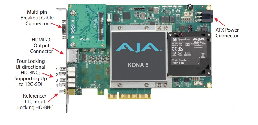 Configure a PC with AJA KONA 5 Professional I/O Card