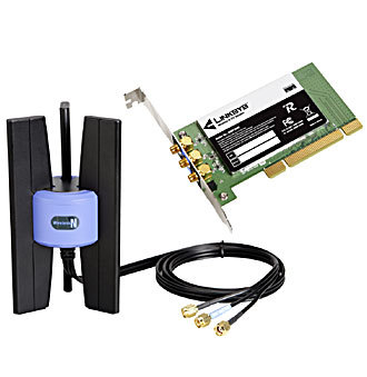 Configure a PC with Linksys WMP300N Wireless 802.11b/g/n PCI Adapter